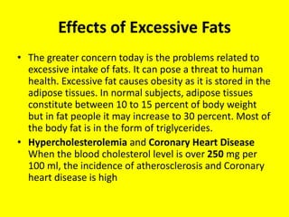 Fats Unit 3rd of nutrition | PPTX