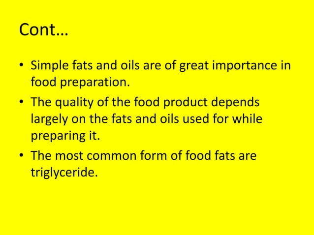Fats Unit 3rd of nutrition | PPTX