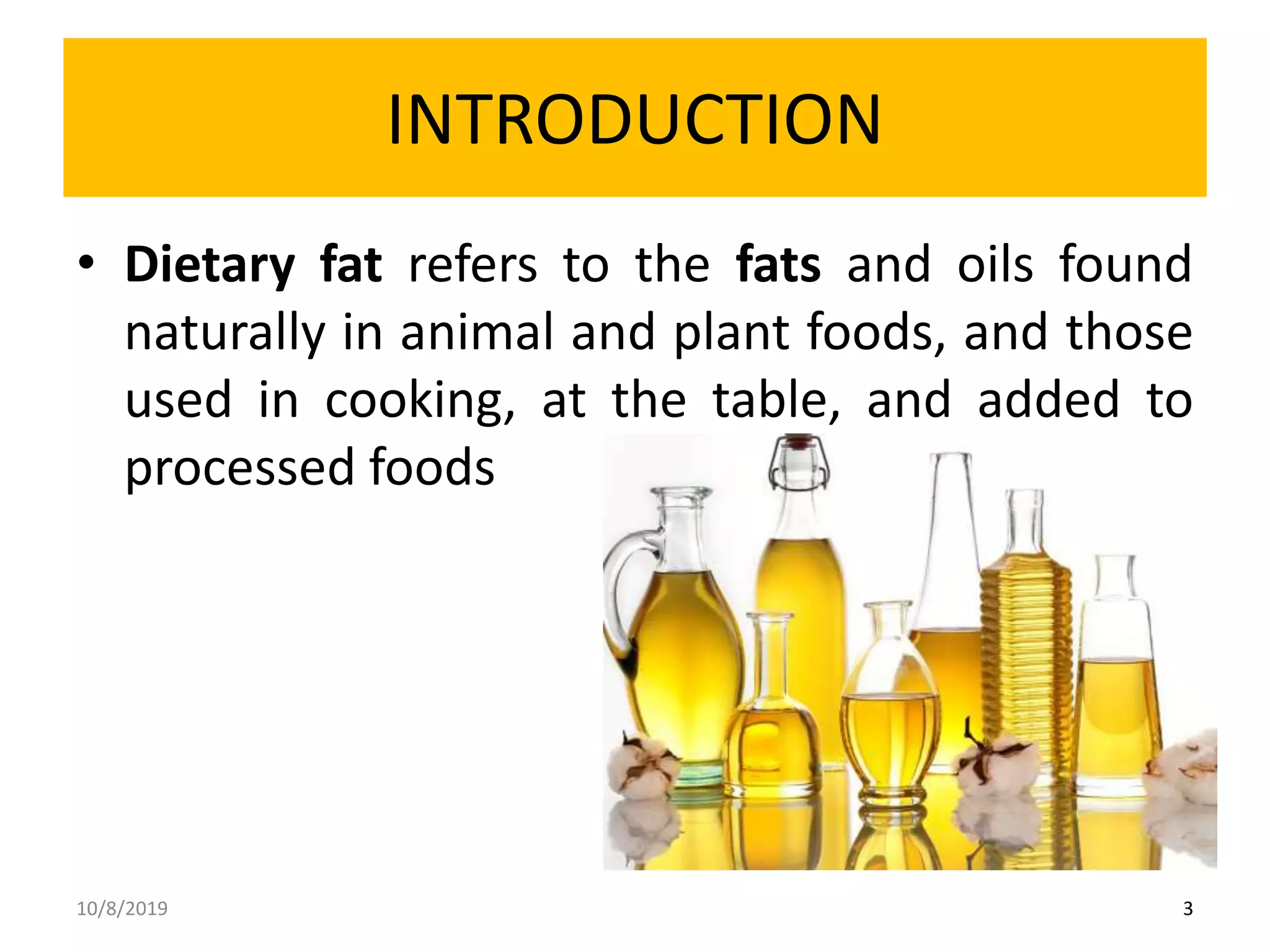 Fats and fat replacers | PPTX