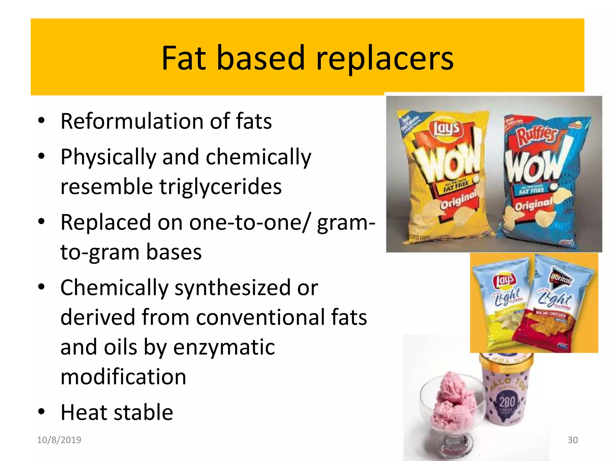 Fats and fat replacers | PPTX