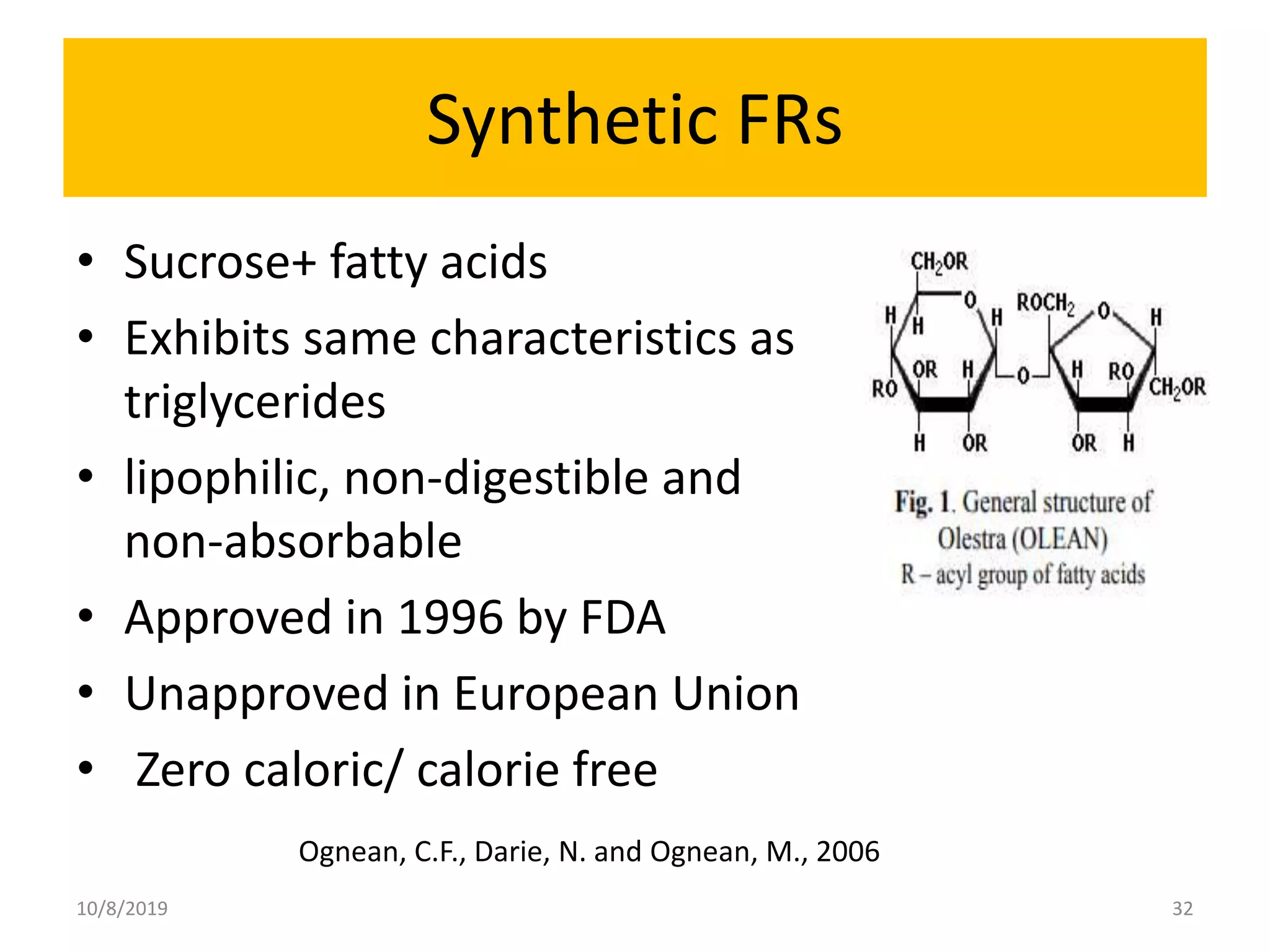 Fats and fat replacers | PPTX