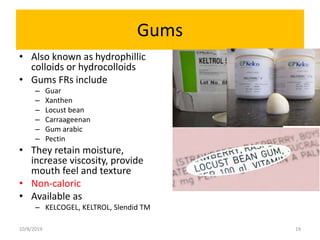 Fats and fat replacers | PPTX
