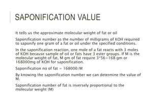 Fats and oil 3rd sem b pharmacy | PPTX