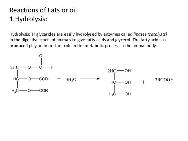 Fats and oil chemistry