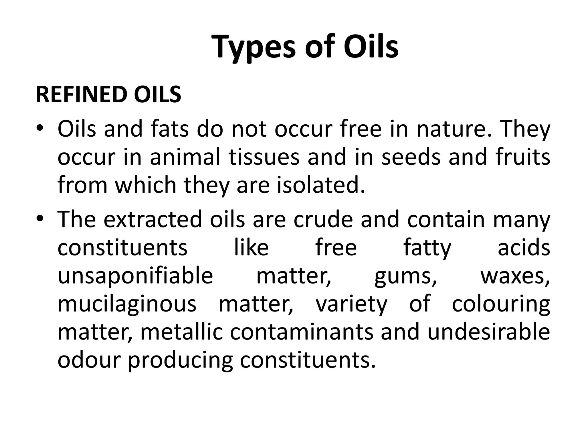 Fats and oils | PPTX
