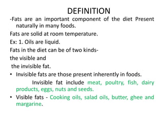 Fats and oils | PPTX