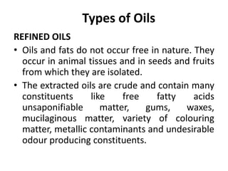 Fats and oils | PPTX