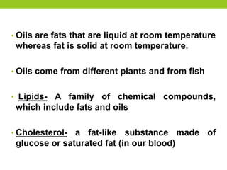Technology of fats and oil (B.Tech Food Technology) | PPTX