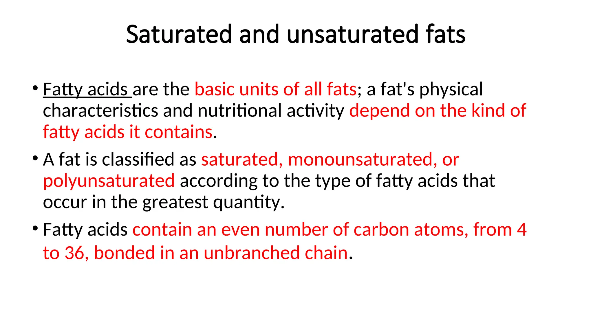FATS AND OILS explained in details with illustrations | PPT