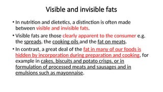 FATS AND OILS explained in details with illustrations | PPT