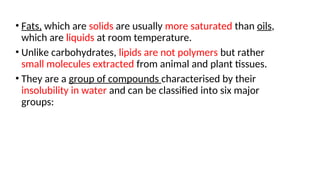FATS AND OILS explained in details with illustrations | PPT
