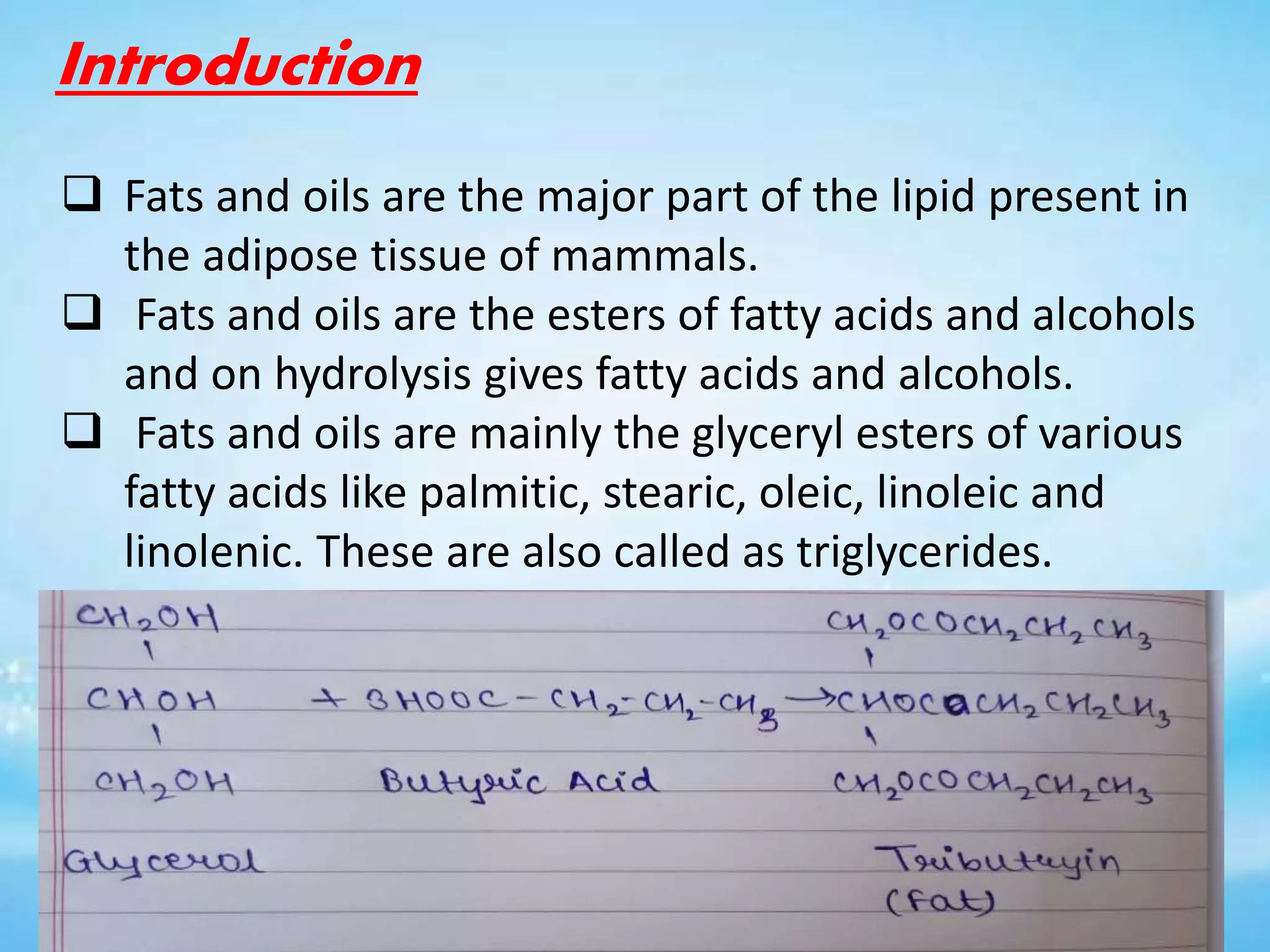 Fats and oils | PPTX