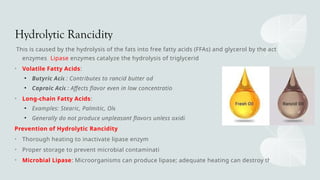 fats and oils classification importance changes during storage | PPT