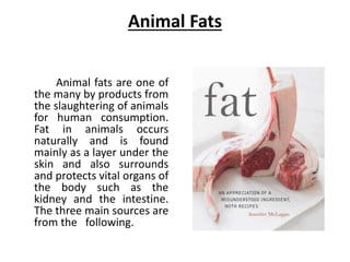 Fats and oils food production | PPTX
