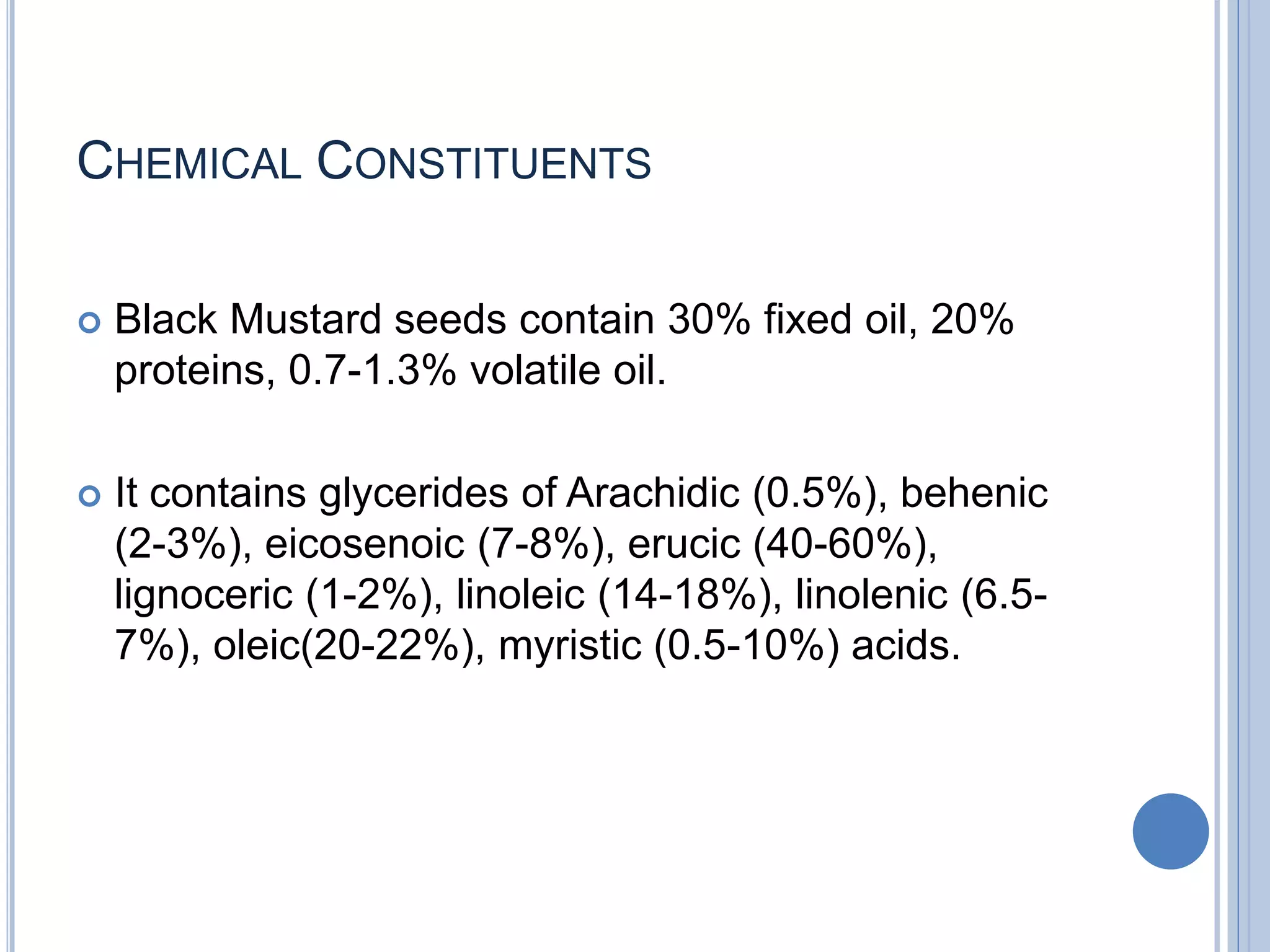 mustard oil in cosmetics | PPT