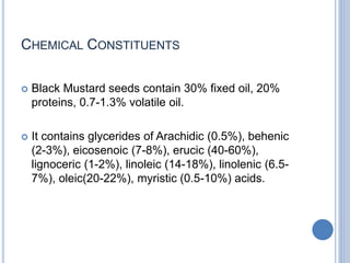 mustard oil in cosmetics | PPTX