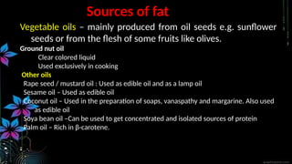 Saturated and Unsaturated Fat and Oils in food | PPT