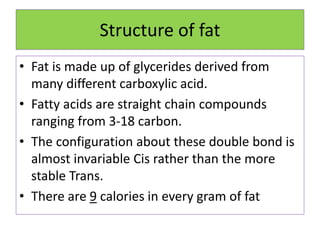 Fats an oils introduction | PPTX