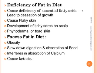 Fats as a nutrient | PDF