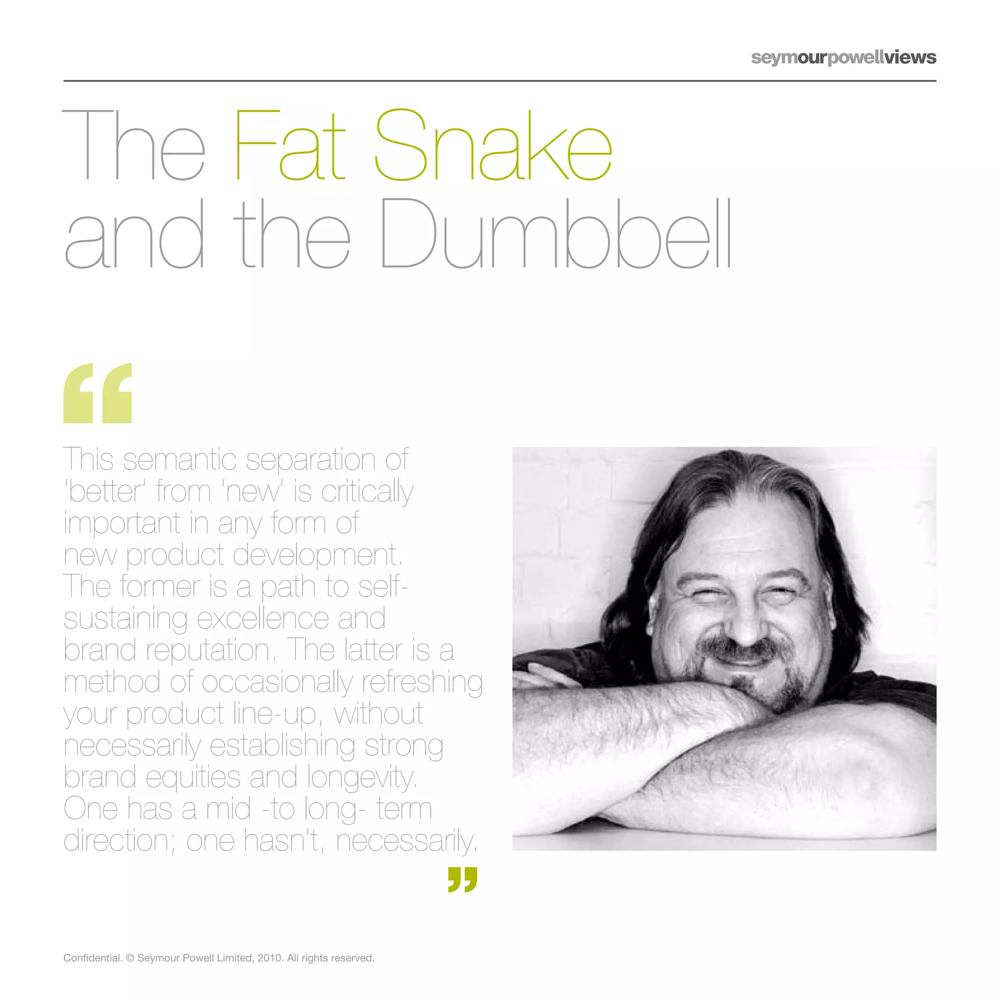 Fat snake and the dumbbell | PDF