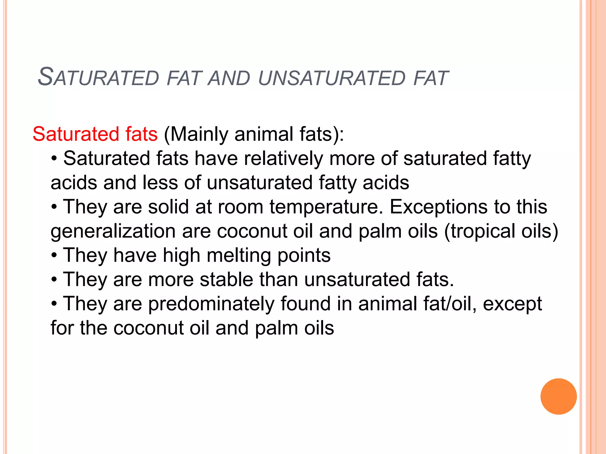 Fats notes for nursing students | PPTX