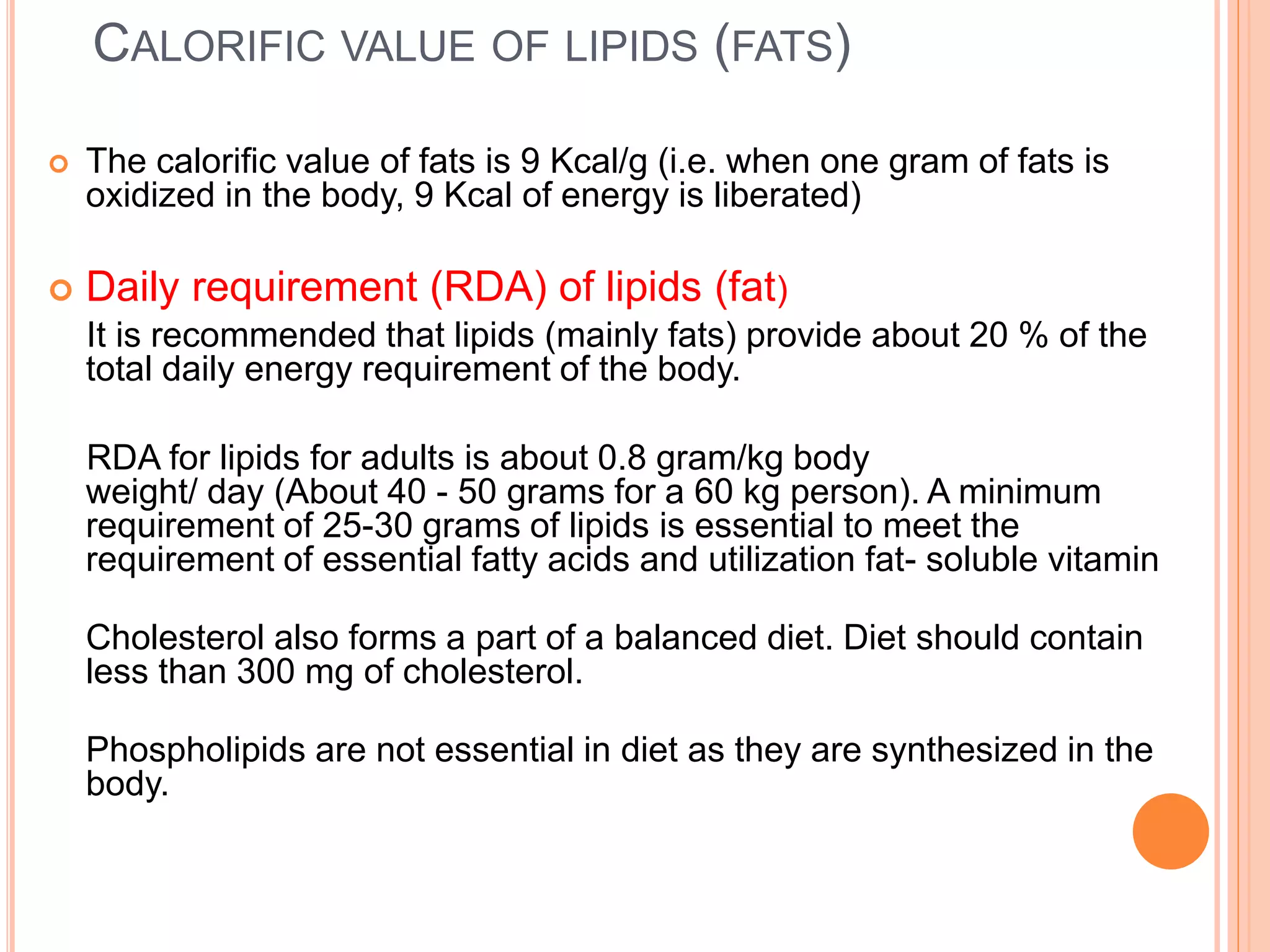Fats notes for nursing students | PPTX