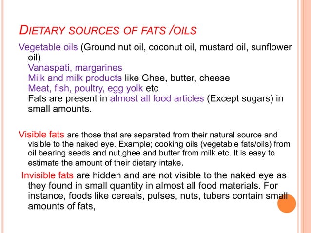 Fats notes for nursing students | PPTX | Nutrition | Healthy Living