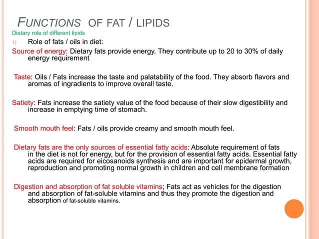 Fats notes for nursing students | PPTX | Nutrition | Healthy Living