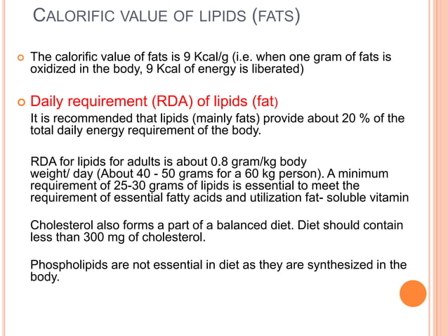 Fats notes for nursing students | PPTX | Nutrition | Healthy Living