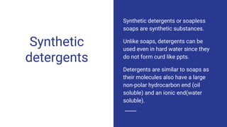 Fats, oils and detergents | PDF