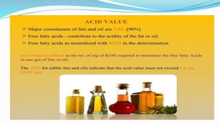 Fats & Oils with their Analytical Values 3rd sem.pptx