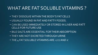 Fat solubles | PPT