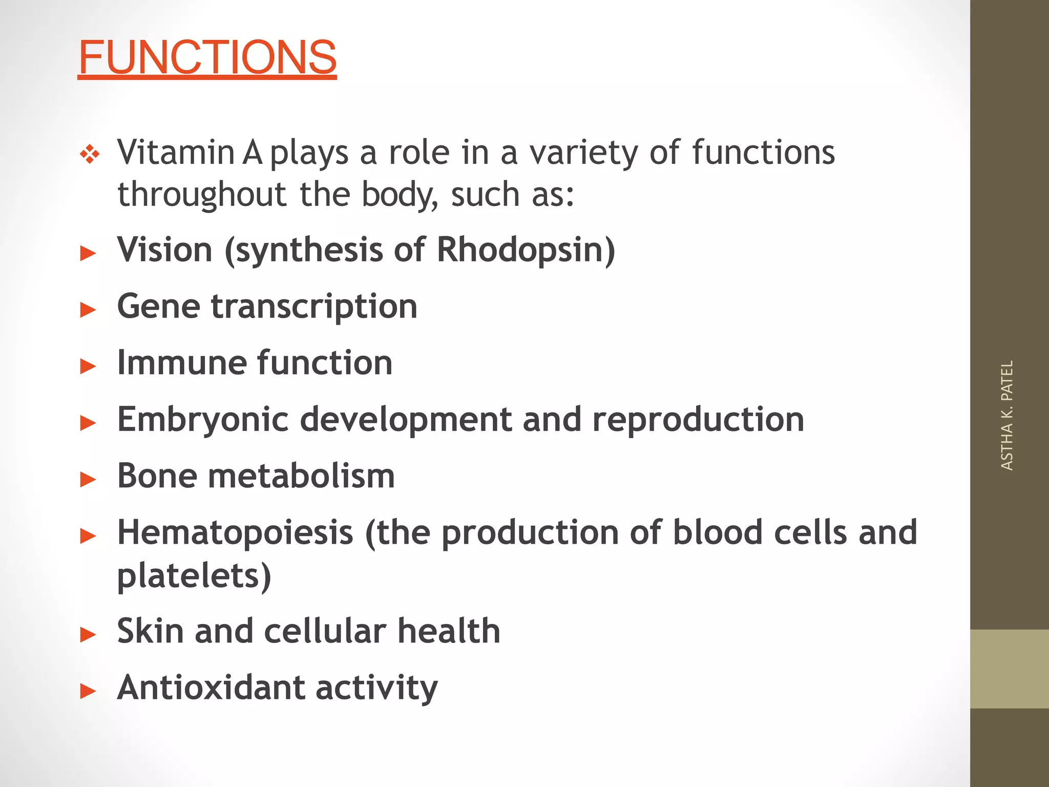 Fat soluble vitamin (A,D,E,K) | PPTX