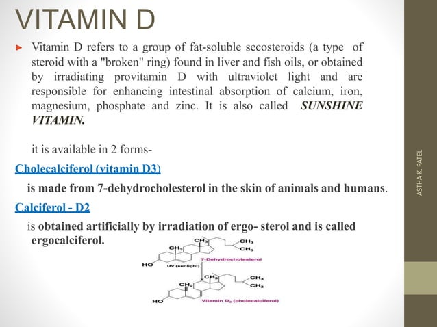 Fat soluble vitamin (A,D,E,K) | PPTX