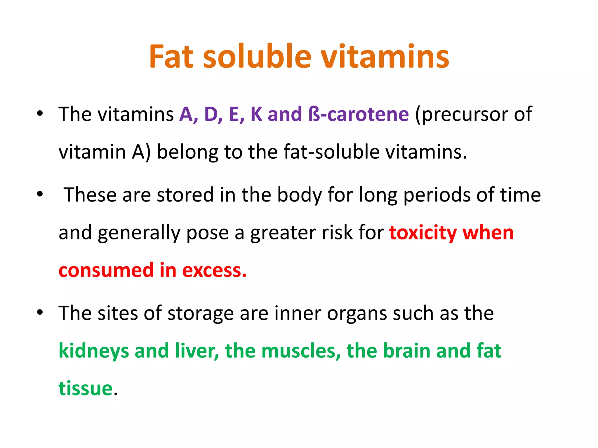 Fat soluble vitamines | PPTX