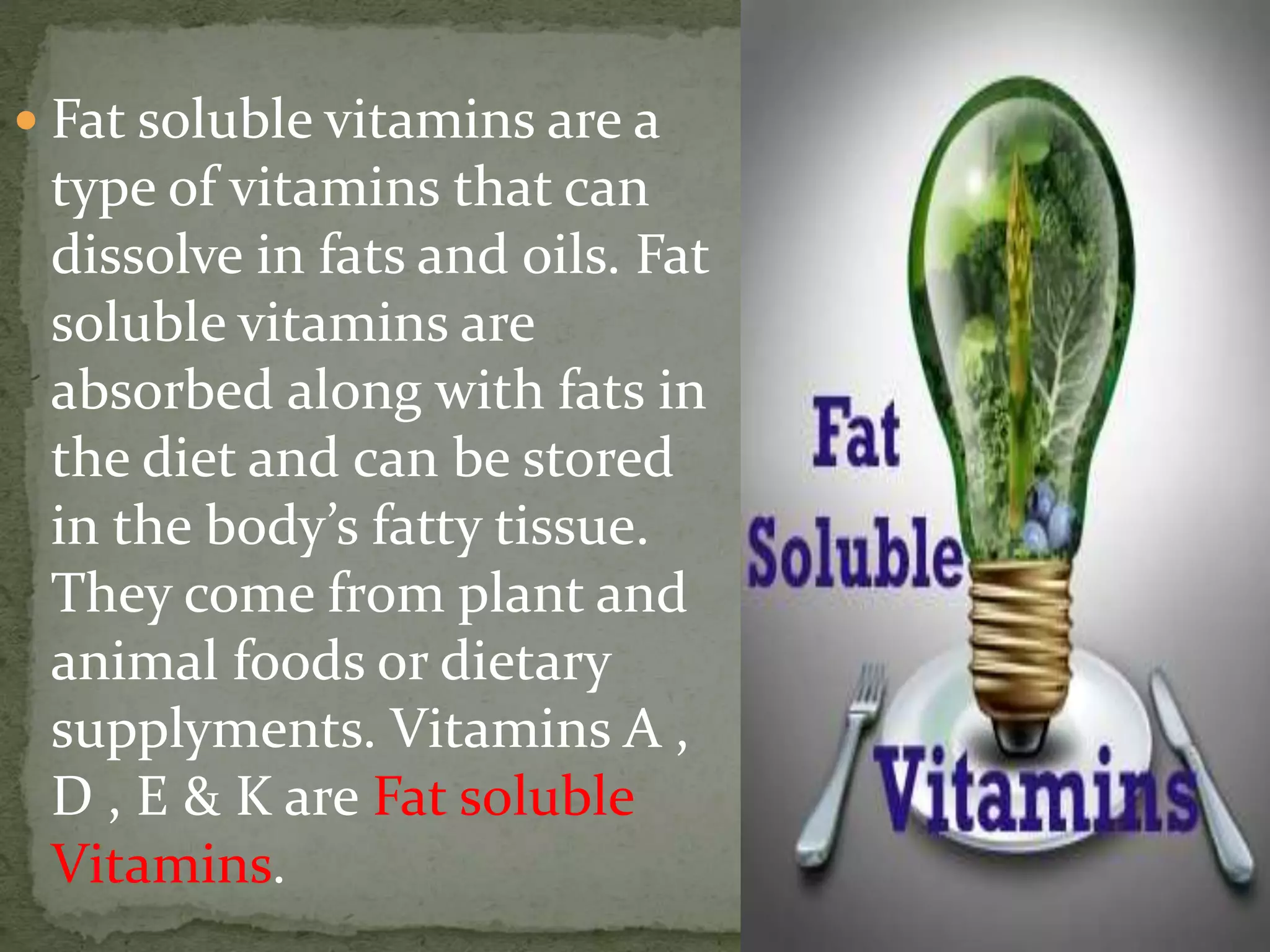 Fat soluble vitamins | PPTX