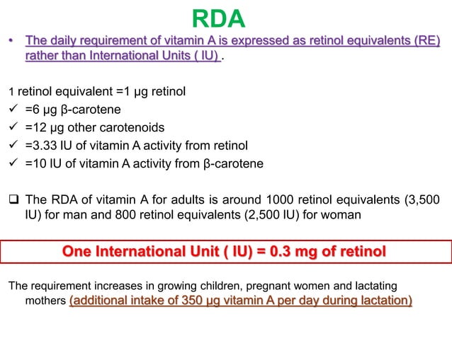 Fat soluble vitamins- structure, rda, functions, sources, deficiency ...