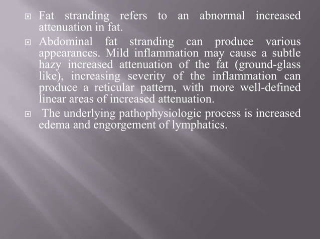 Fat stranding | PPTX