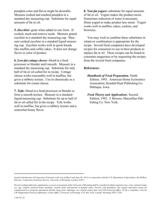 Fat substitutes | PDF