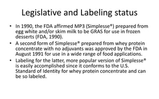 Fat substitutes | PPTX