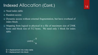 File System and File allocation tables | PPTX
