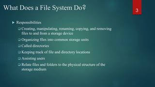 File System and File allocation tables | PPTX