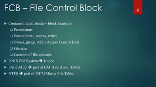 File System and File allocation tables | PPTX