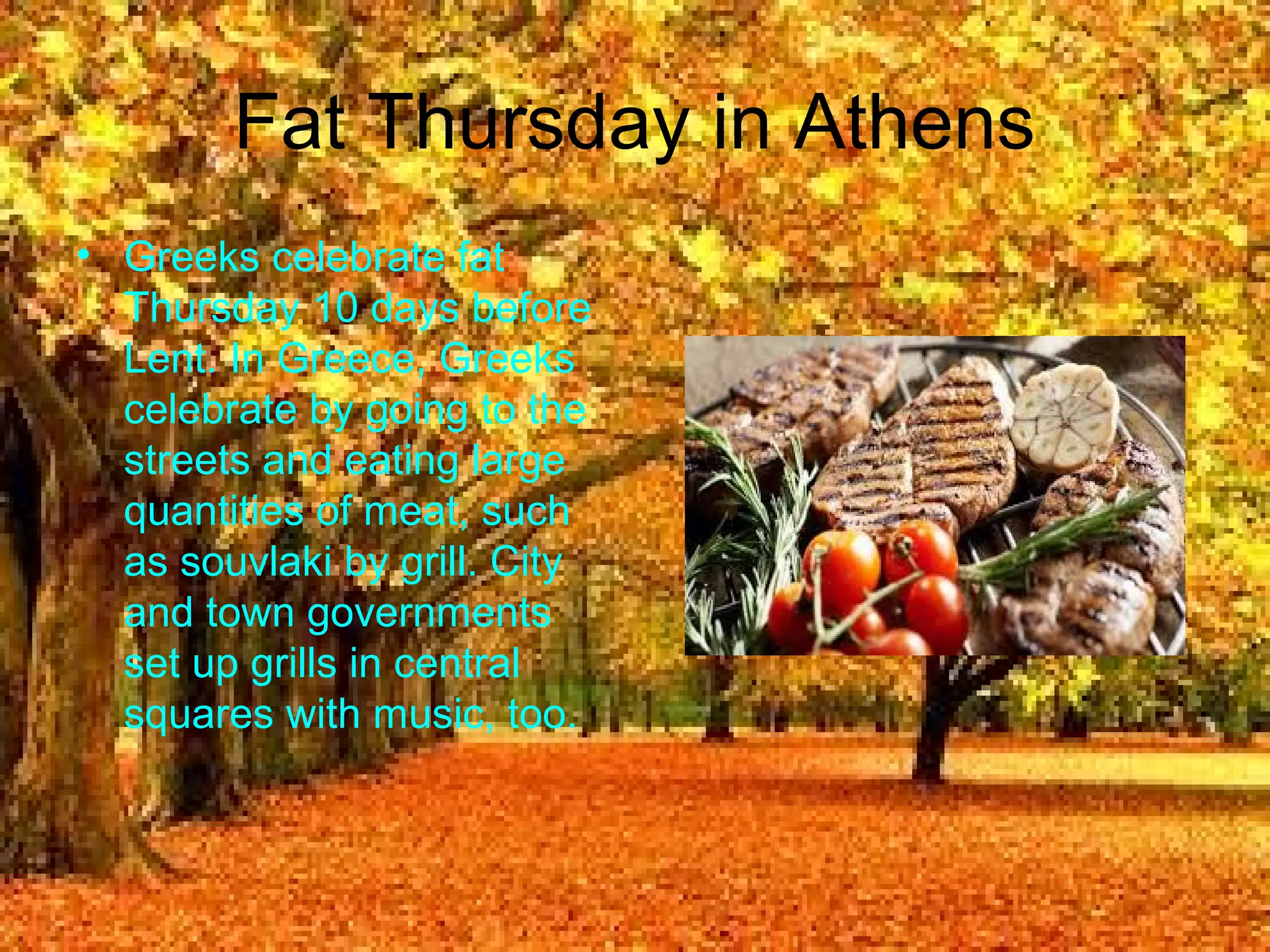 Fat thursday | PPT