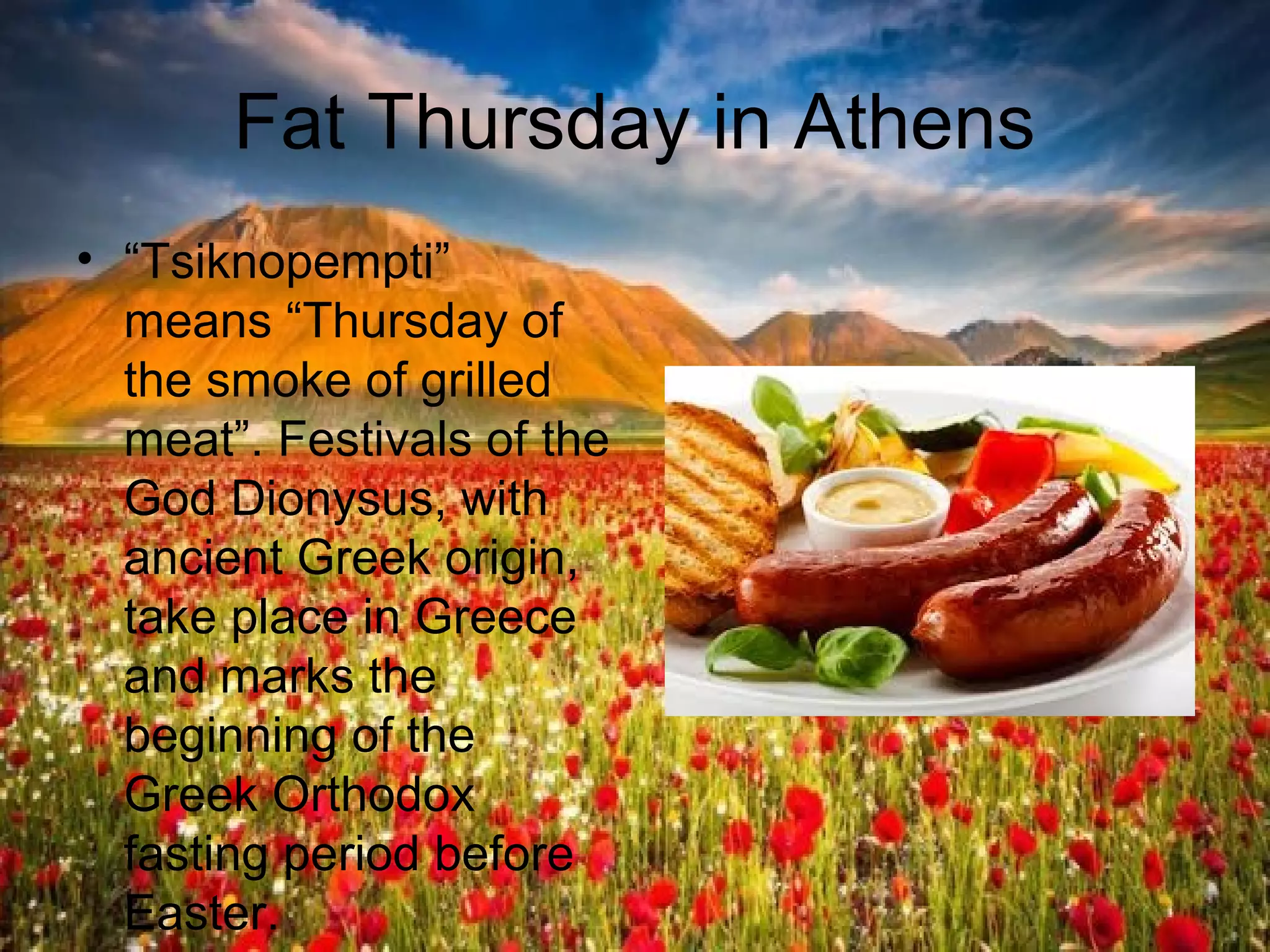 Fat thursday | PPT