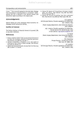 Fat transfer innesti adiposi | PDF | Cosmetic Medical Services ...