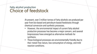 Fatty alcohols | PPT