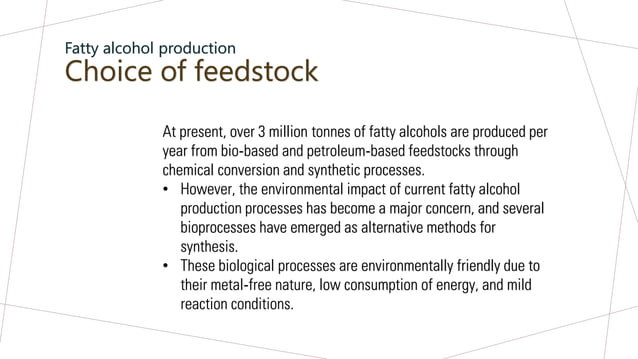 Fatty alcohols | PPT