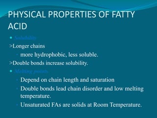 Fatty acid | PPTX
