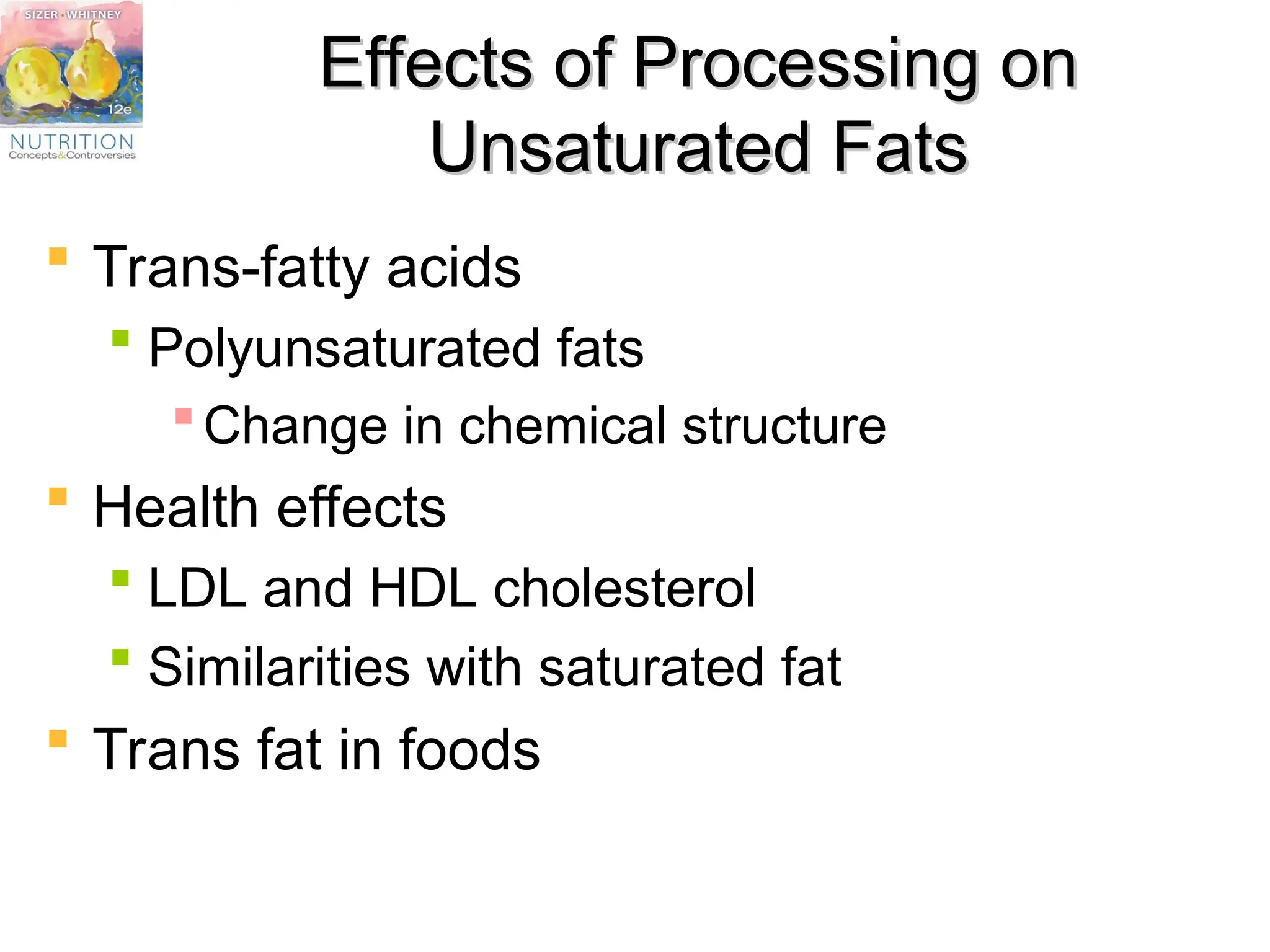 Fatty Acid Intake on Blood LDL Cholesterol and Heart Disease Risk.ppt